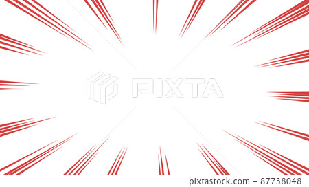 Red concentrated line vector material - Stock Illustration [87738048 ...