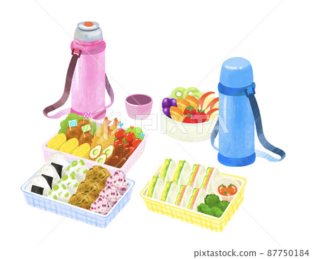 Lunch box excursions, picnics, etc. - Stock Illustration [87750184] - PIXTA