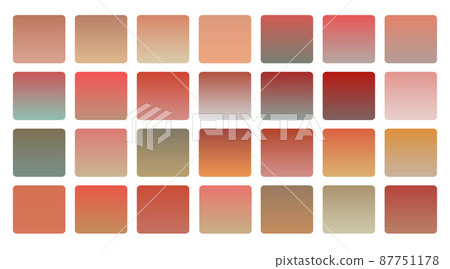 stylish autumn color gradients set - Stock Illustration [87751178] - PIXTA