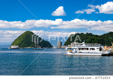 Uchiura Bay, Numazu City, Shizuoka Prefecture,... - Stock Photo ...