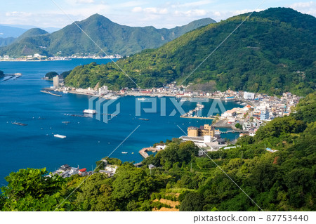 Scenery of Uchiura Bay seen from Uchiura Omosu... - Stock Photo ...