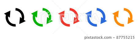 Refresh icon set - Stock Illustration [87755215] - PIXTA