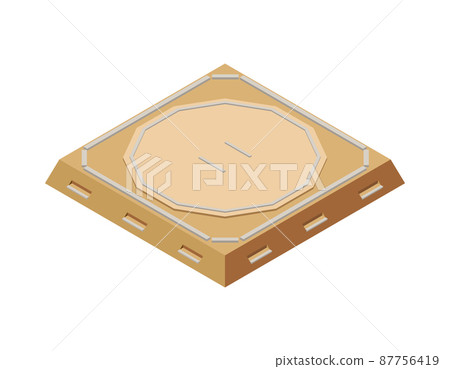 Square Sport Ground Composition - Stock Illustration [87756419] - PIXTA