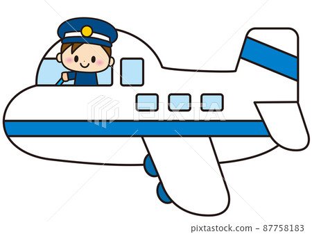 Airplane, pilot, vehicle, sightseeing, driver,... - Stock Illustration ...