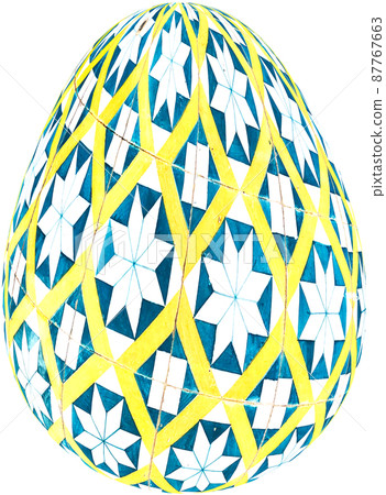 3D Easter Egg with beautiful pattern - Stock Illustration [87767663 ...