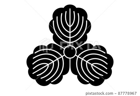 Japanese family crest three kashiwa - Stock Illustration [87778967] - PIXTA
