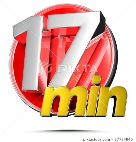 Timer sign 17 min. - Stock Illustration [87784940] - PIXTA