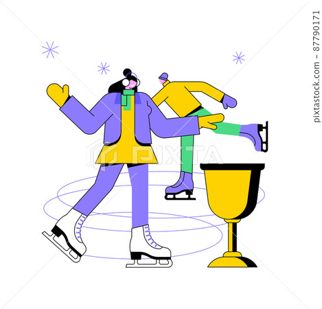 Skating abstract concept vector illustration.... - Stock Illustration ...