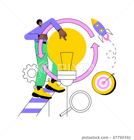 Project life cycle abstract concept vector... - Stock Illustration ...