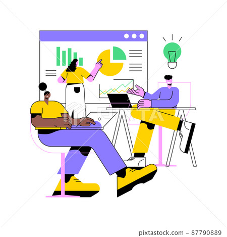 Workshop abstract concept vector illustration.... - Stock Illustration ...