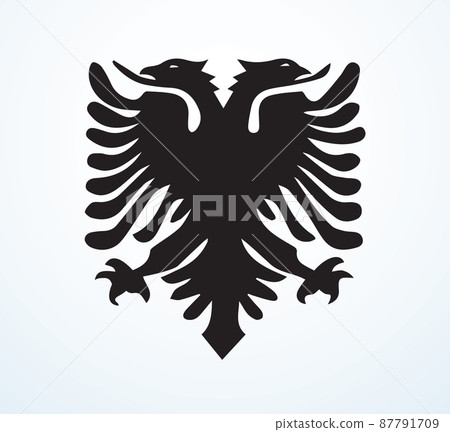 Flag of Albania. Vector drawing icon - Stock Illustration [87791709 ...