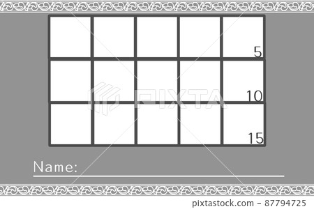 Simple stamp card - Stock Illustration [87794725] - PIXTA