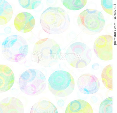 Abstract retro pastel pattern. Round shapes... - Stock Illustration ...