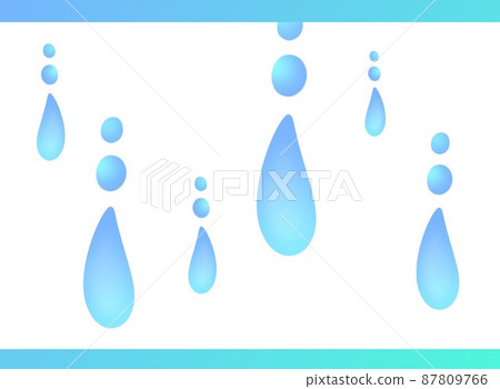 [Background] Drops fall [Simple] - Stock Illustration [87809766] - PIXTA