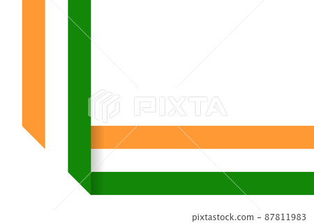 National tricolor ribbon of India - Stock Illustration [87811983] - PIXTA