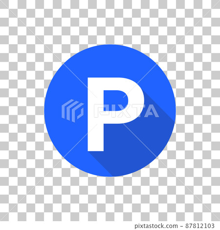 Round parking sign Parking mark - Stock Illustration [87812103] - PIXTA