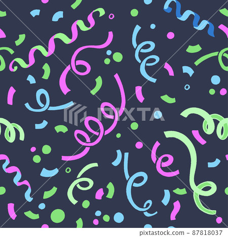 Fun colorful festive confetti seamless repeat... - Stock Illustration ...