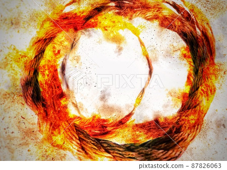 Illustration of a ring of lit fuse - Stock Illustration [87826063] - PIXTA