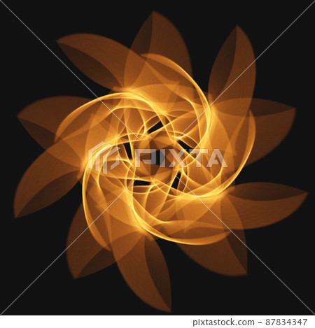 Geometric pattern Fractal pattern Mandala - Stock Illustration ...