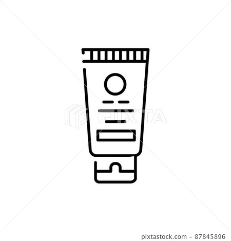 Cream color line icon. Pictogram for web page - Stock Illustration ...