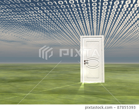 Door in binary code - Stock Illustration [87855393] - PIXTA