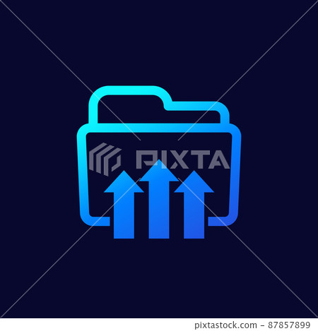 Move to folder icon for web-插圖素材 [87857899] - PIXTA圖庫