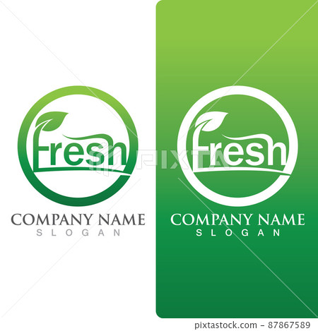 Fresh logo and symbol template - Stock Illustration [87867589] - PIXTA