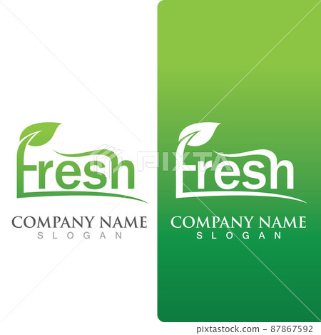 Fresh logo and symbol template - Stock Illustration [87867592] - PIXTA
