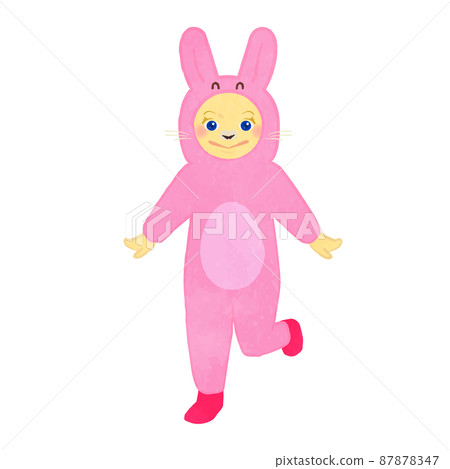 Cute girl cosplaying as a rabbit 01 - Stock Illustration [87878347] - PIXTA