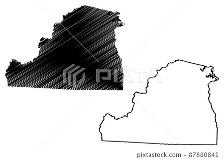 Patrick County, Commonwealth of Virginia (U.S.... - Stock Illustration ...