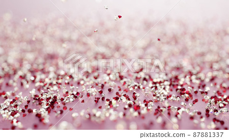 Diamond And Ruby Rain On Pink Background With... - Stock Illustration ...