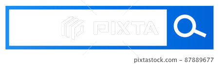 Blue search box. vector. - Stock Illustration [87889677] - PIXTA