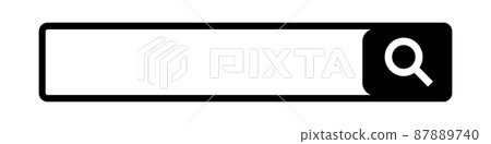 Search box black - Stock Illustration [87889740] - PIXTA