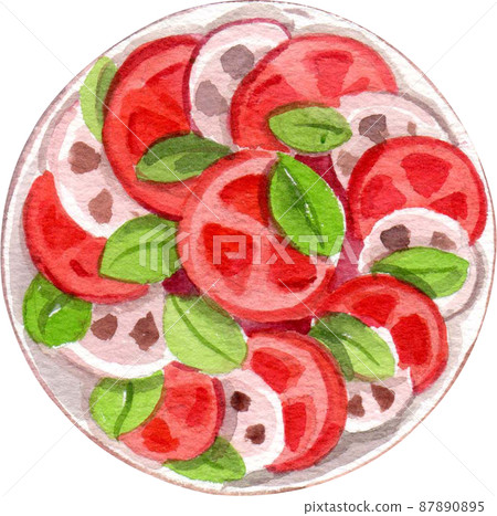 Healthy salad watercolor icon png clipart - Stock Illustration ...