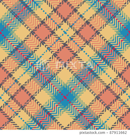 Check plaid seamless pattern. - Stock Illustration [87911662] - PIXTA