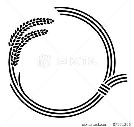 Rice rice ear illustration material - Stock Illustration [87931296] - PIXTA