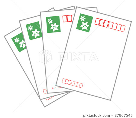 Illustration of several postcards - Stock Illustration [87967545] - PIXTA