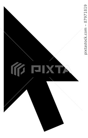 Arrow pointer. Simple black cursor for web and... - Stock Illustration ...