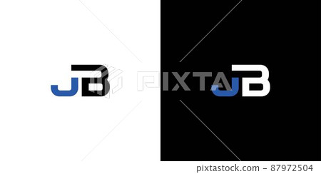 simple and strong JB letter initial logo design - Stock Illustration ...