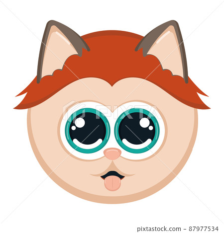 Isolated cute fox animal avatar Vector - Stock Illustration [87977534 ...