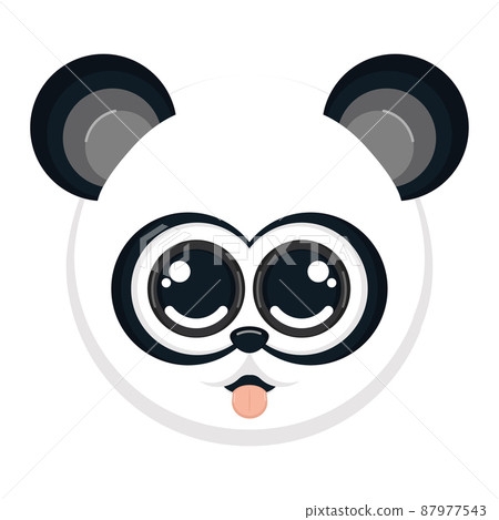 Isolated cute panda bear avatar Vector-插圖素材 [87977543] - PIXTA圖庫