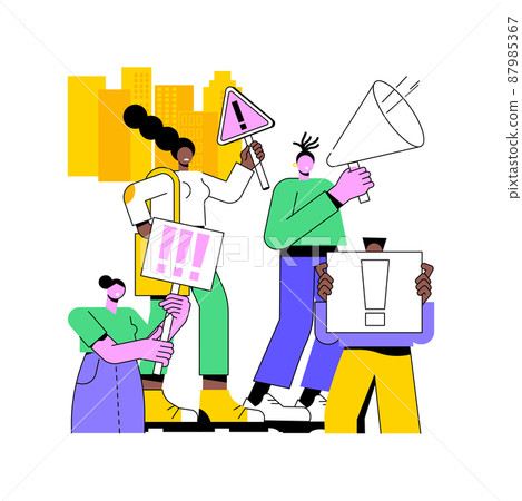 Social movement abstract concept vector... - Stock Illustration ...