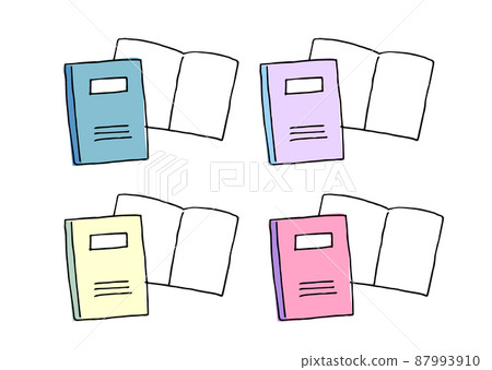 Notebook illustration color variations - Stock Illustration [87993910 ...