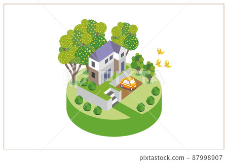 Beautiful cityscape and enjoyable living.... - Stock Illustration ...