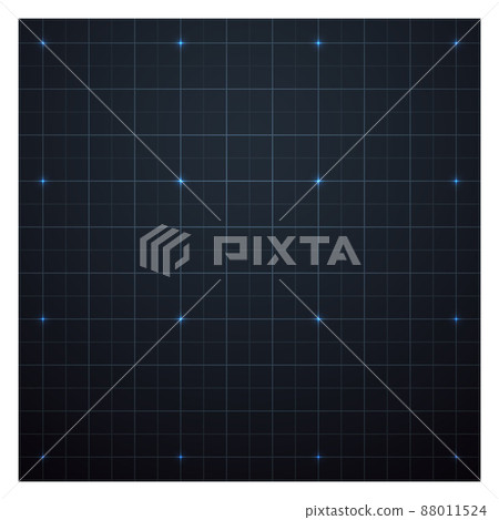 Futuristic square grid. Digital screen with... - Stock Illustration ...