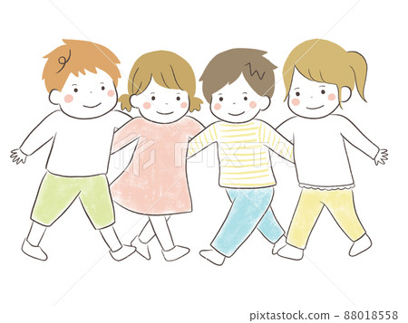 chum, friend, pal - Stock Illustration [88018558] - PIXTA