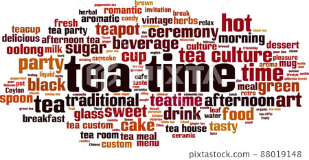 Tea time word cloud - Stock Illustration [88019148] - PIXTA