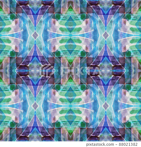 Abstract watercolor tie-dye seamless pattern - Stock Illustration ...