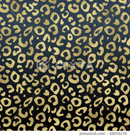 Golden leopard print, dark gradient texture,... - Stock Illustration ...