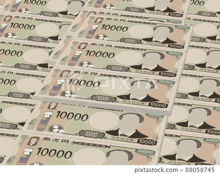 Banknote flat placement - Stock Illustration [88058745] - PIXTA